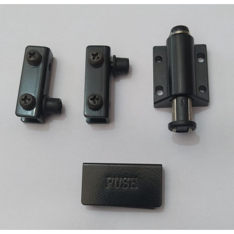 Jual Engsel Pivot Kaca Jepit PLUS Magnet Push Tip On Kabinet Lemari TV ...