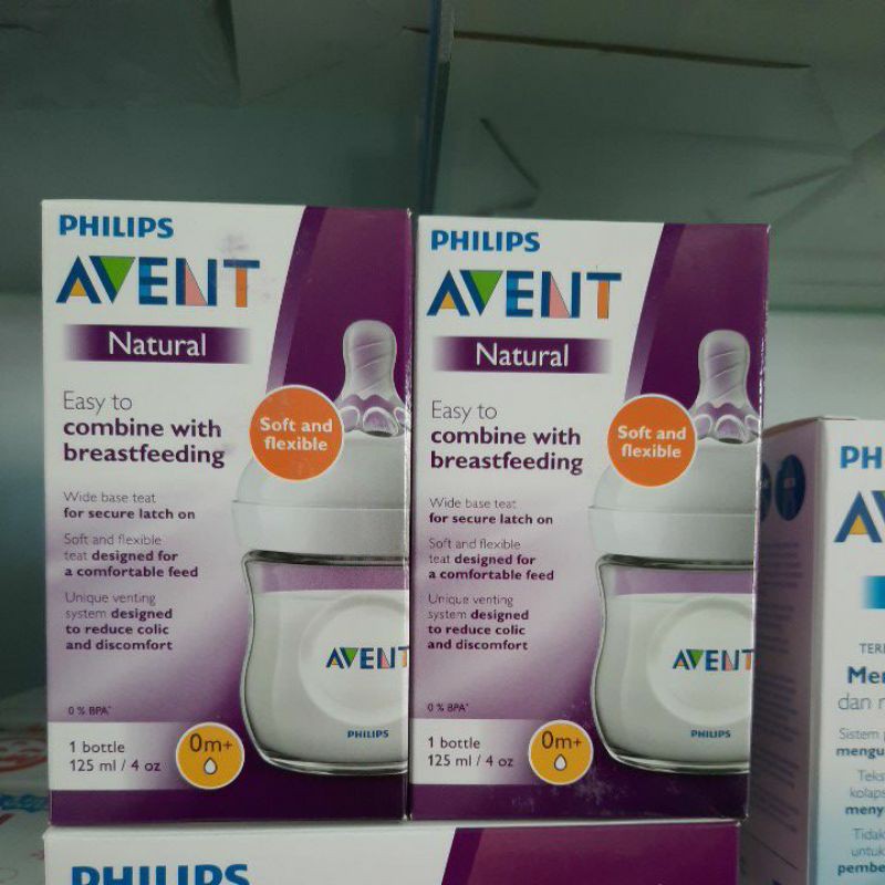 Jual Philips Avent Natural Botol Dot 125ml & 260ml Warna Putih | Shopee ...