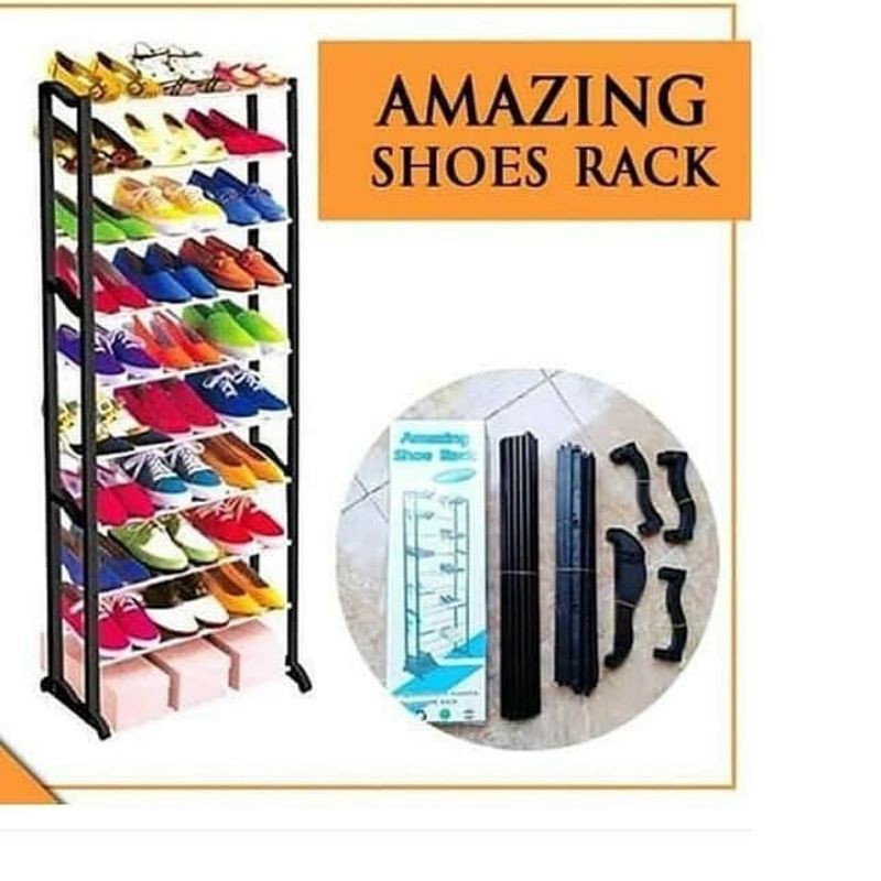 Jual Rak sepatu 10 tingkat - Amazing shoes rack - Rak amazing 10th ...