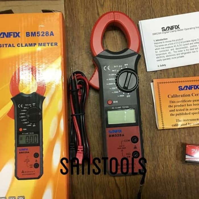 Jual Sanfix BM528A Ac 600 digital clamp meter tang ampere BM-528A Murah ...