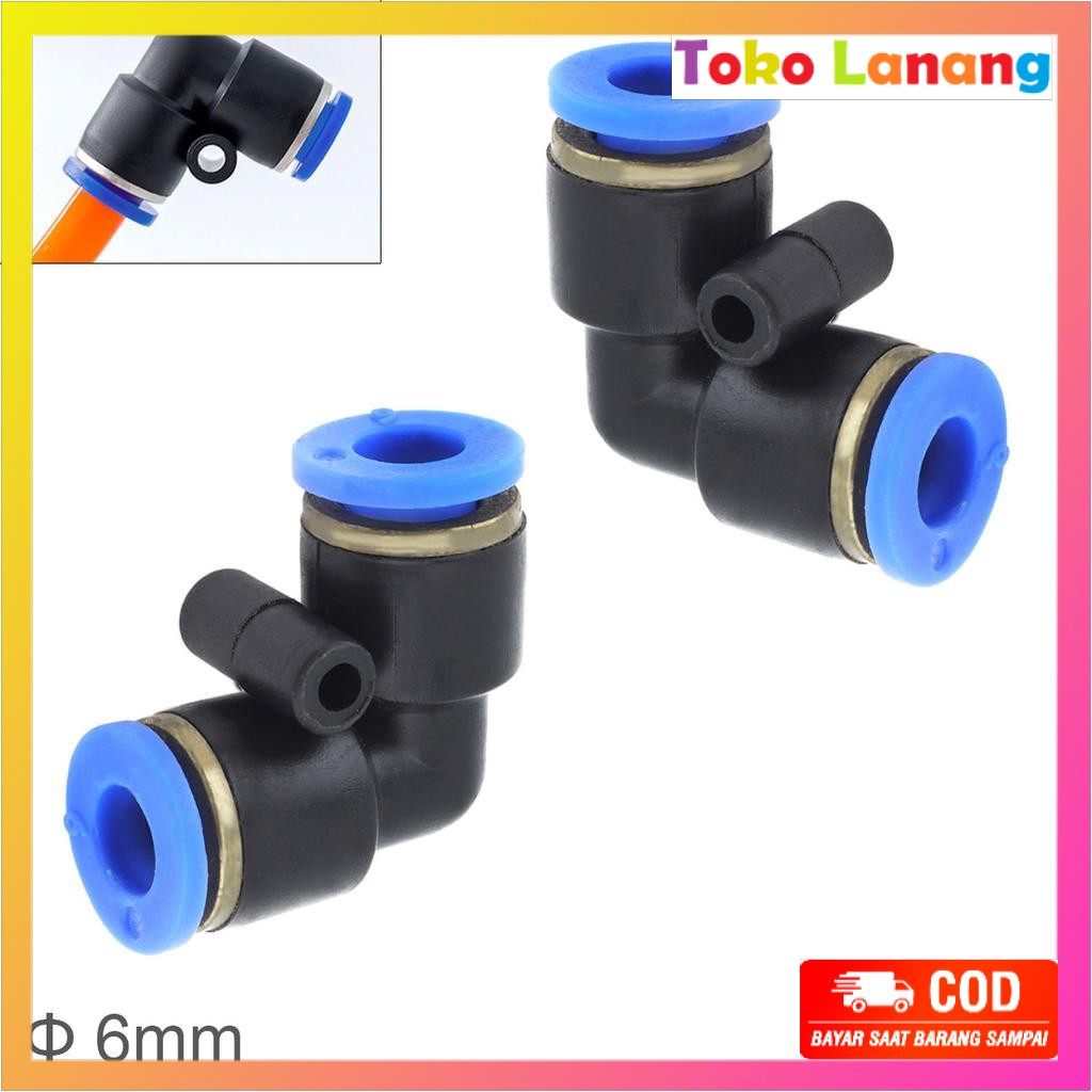 Jual TWL- ELBOW UNION PNEUMATIC PUSH QUICK CONNECT FITTINGS | Shopee ...