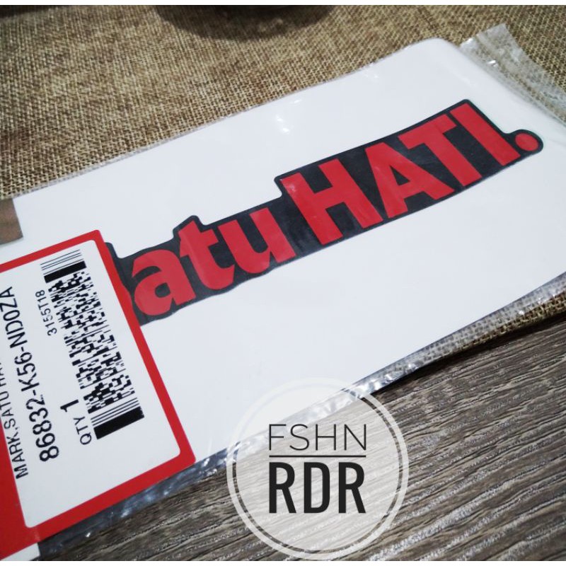 Jual Sticker Satu Hati Striping Satu hati merah satuan Honda Sonic 150 ...