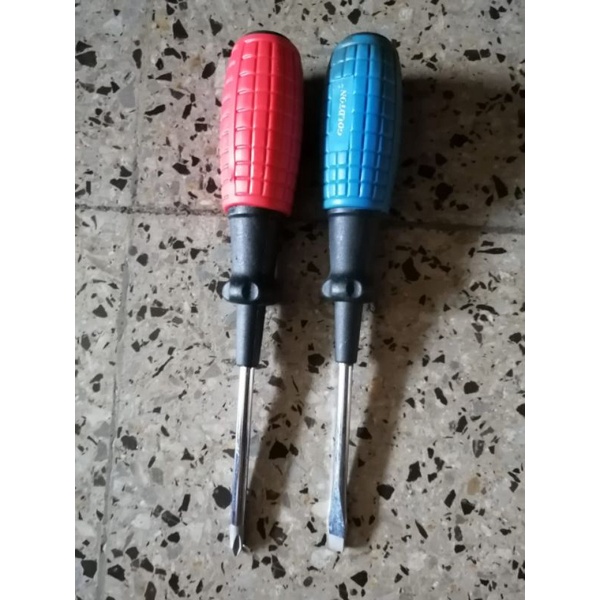 Jual SK obeng gagang karet model jagung obeng min plus magnetic magnet ...