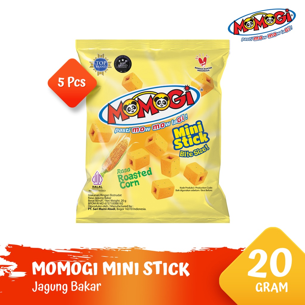 Jual Momogi Mini Stick Snack - Jagung Bakar - 20gr / 50gr / 70gr ...