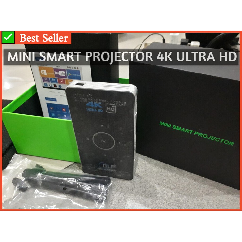 Jual MINI SMART PROJECTOR DLP 4K ULTRA HD | TEXAS INSTRUMENTS (Ready ...