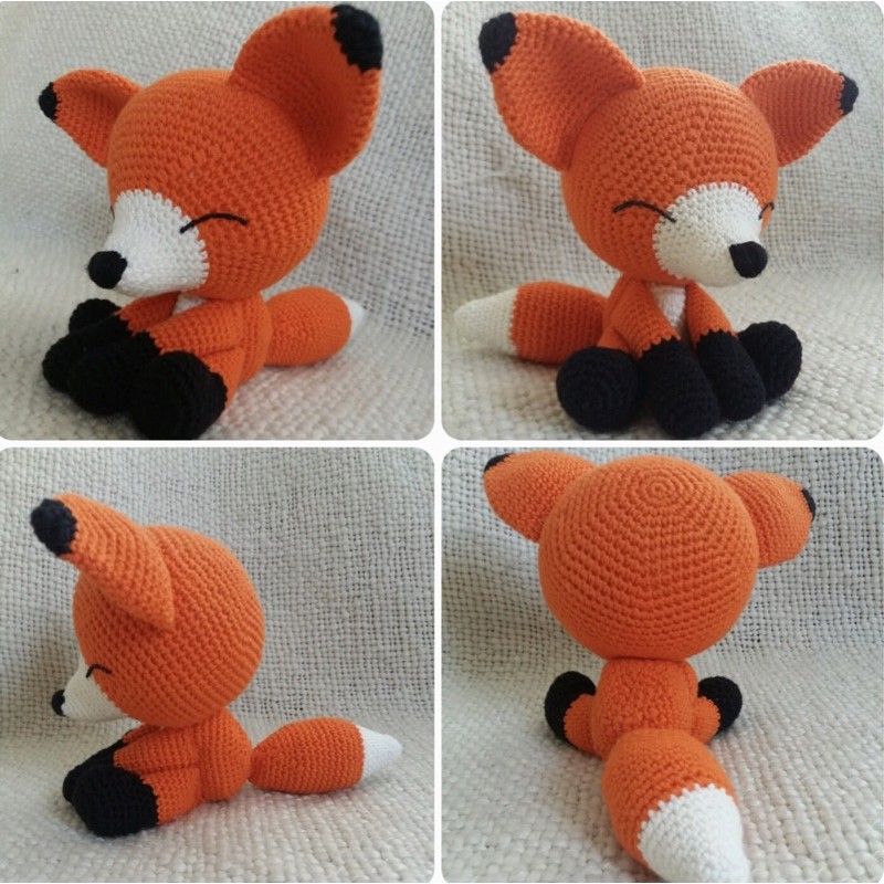 Jual boneka rajut amigurumi gumiho karakter fox mini crochet handmade ...