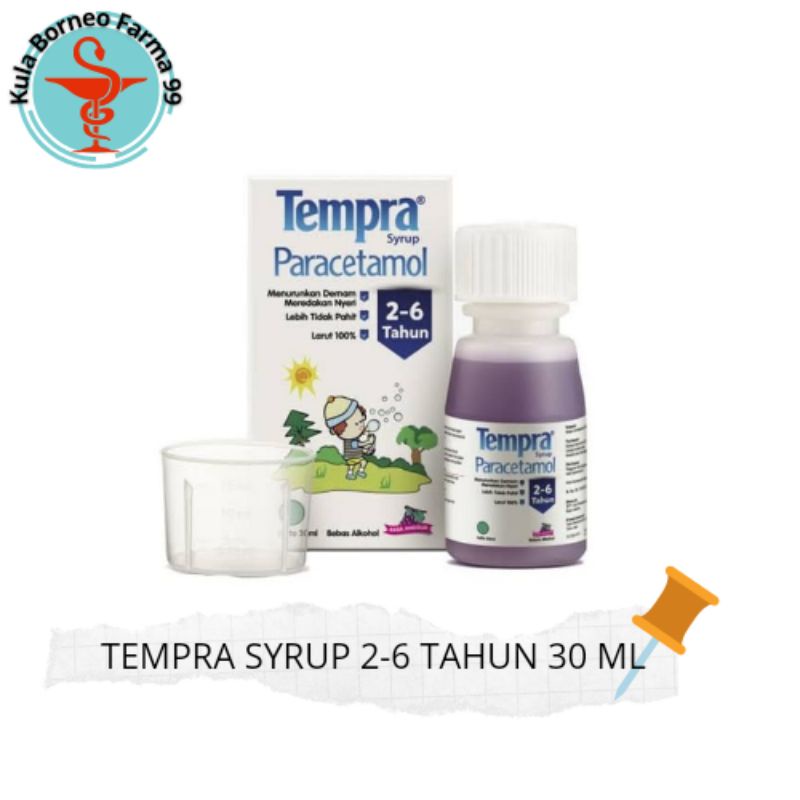Jual Tempra Paracetamol Syrup 2-6 tahun 30 ml | Shopee Indonesia