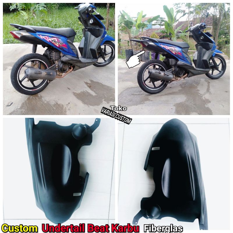 Jual Undertail Honda Beat karbu Aksesoris Variasi Custom | Shopee Indonesia