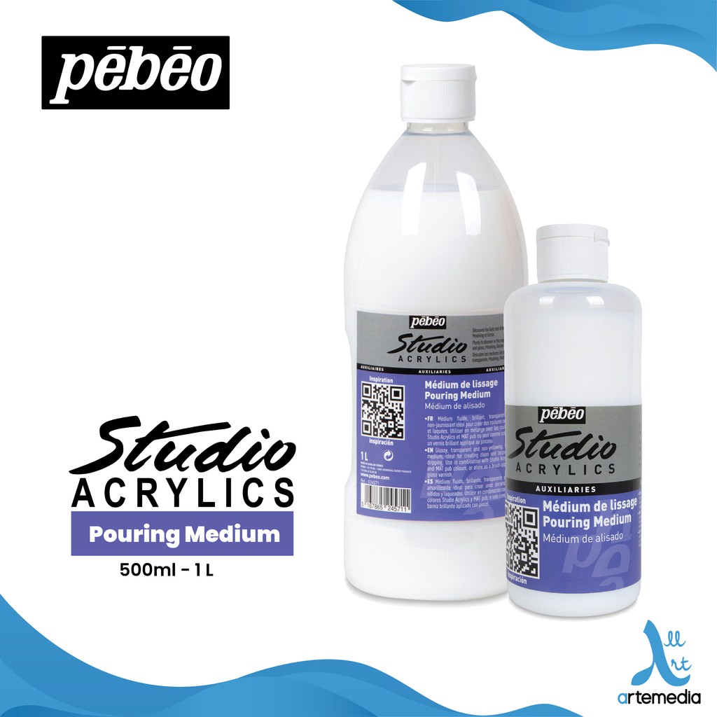 Jual Pebeo Studio Acrylics Pouring Medium untuk Acrylic Pouring dan ...