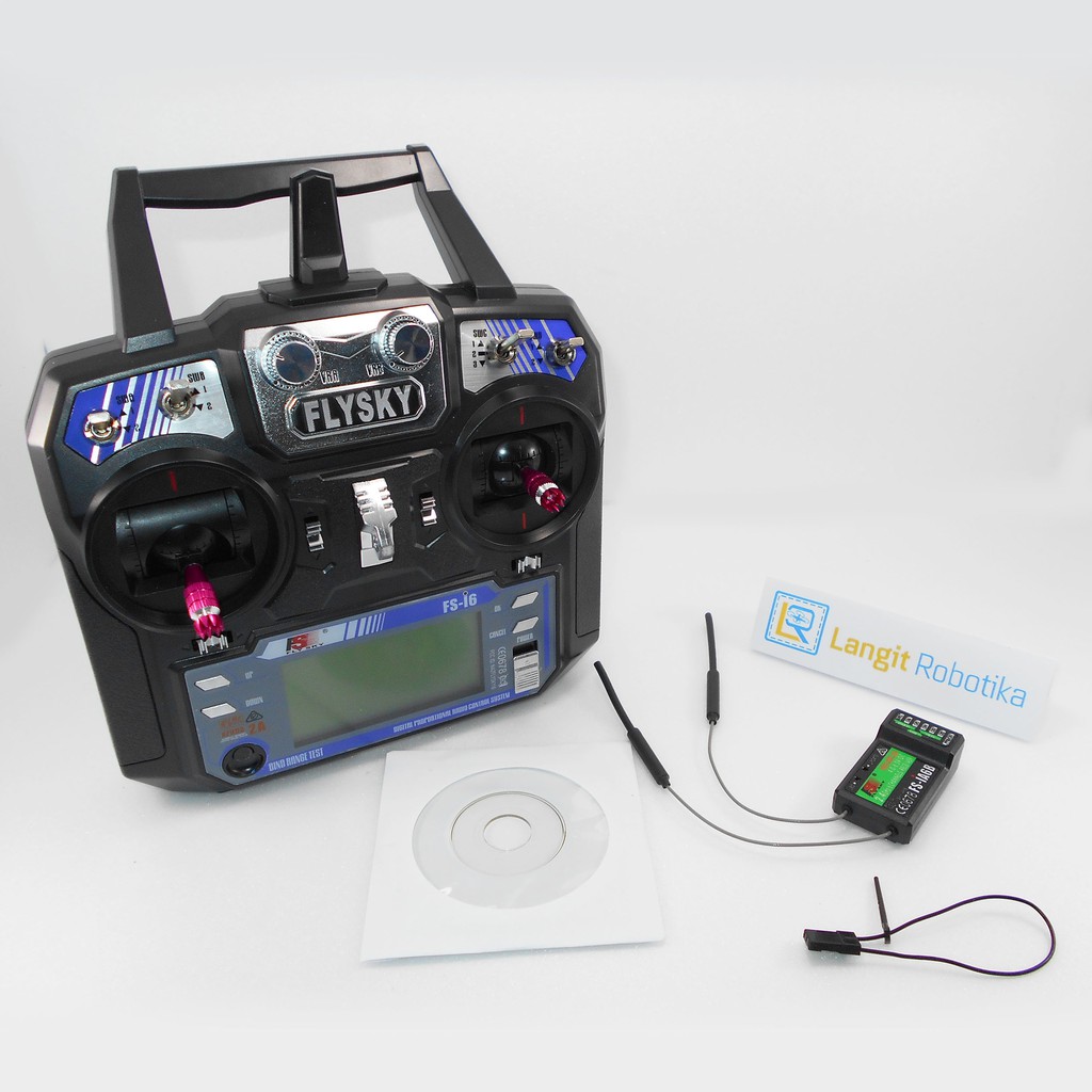 Jual Flysky FS I6 2.4GHZ 6CH AFHDS 2A Transmiter with Receiver FS IA6B | Shopee Indonesia