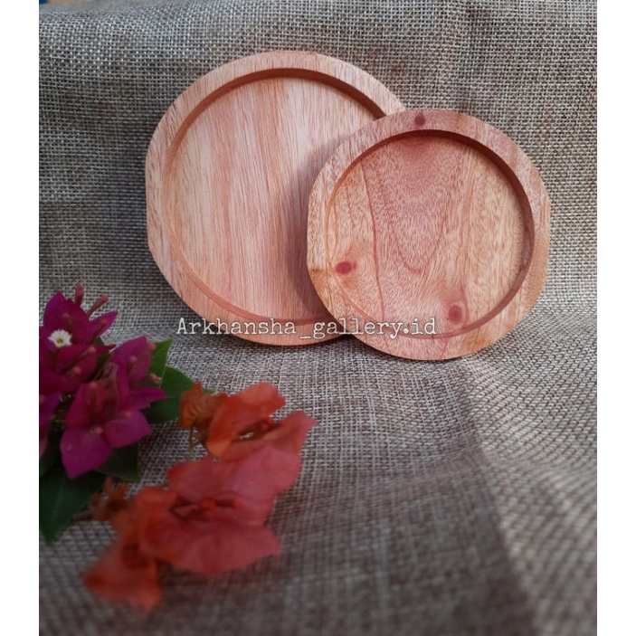 Jual Coaster kayu,coaster kayu pinggir pipih,tatakan kayu,tatakan gelas ...