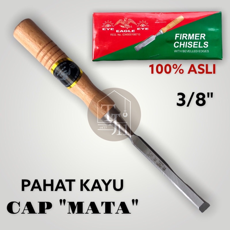 Jual PAHAT KAYU BAJA cap MATA ukuran 3/8" / TATAH PISAU KAYU cap MATA ...