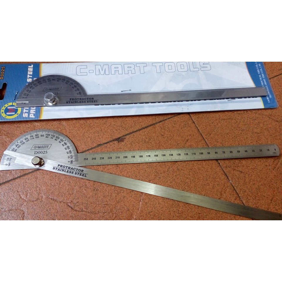 Jual Busur Derajat Combi Penggaris Stainless Steel Protractor Alat Ukur ...