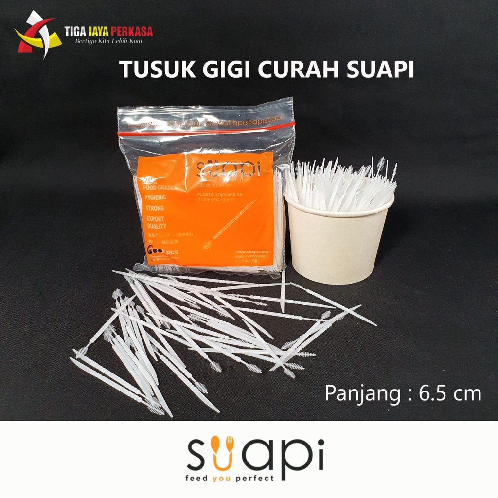 Jual Tusuk Gigi Plastik Suapi - isi 600pcs | Shopee Indonesia