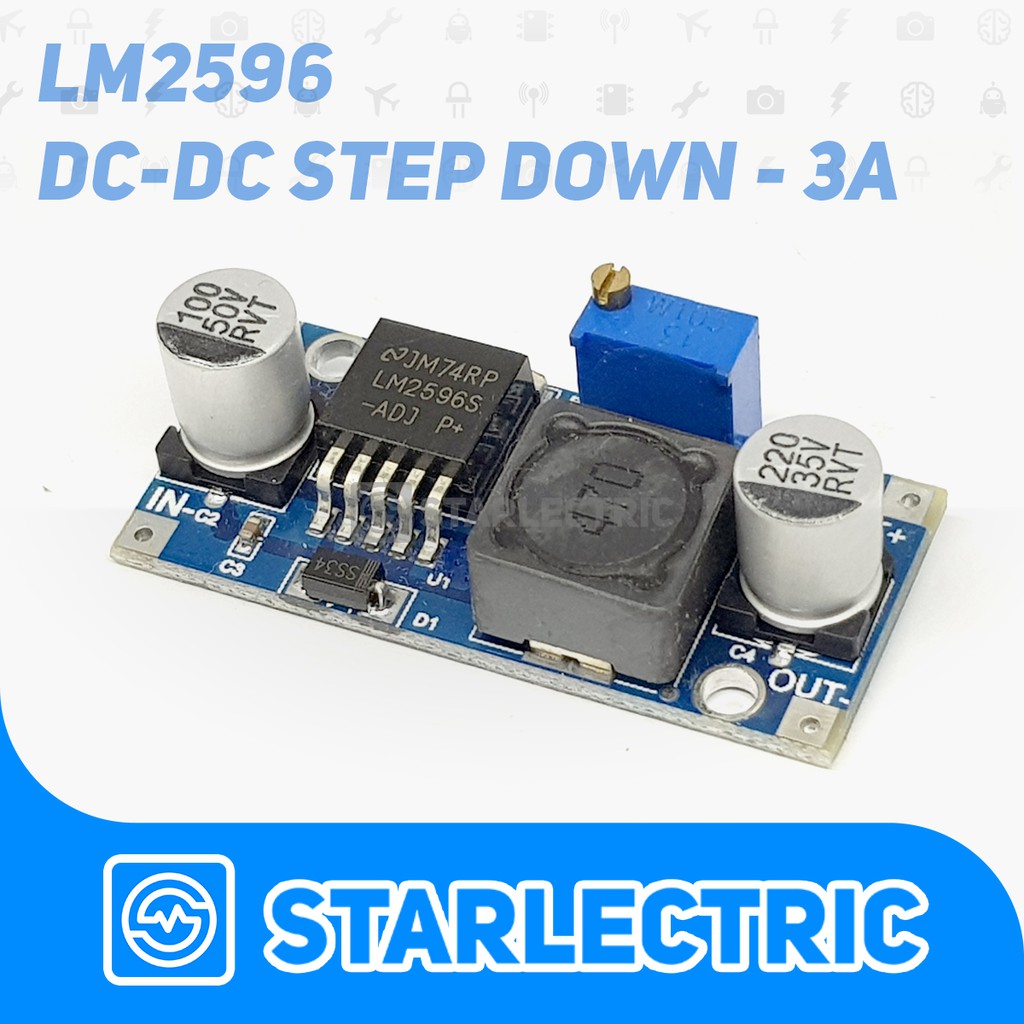 Jual DC-DC Step Down Converter LM2596 | Shopee Indonesia