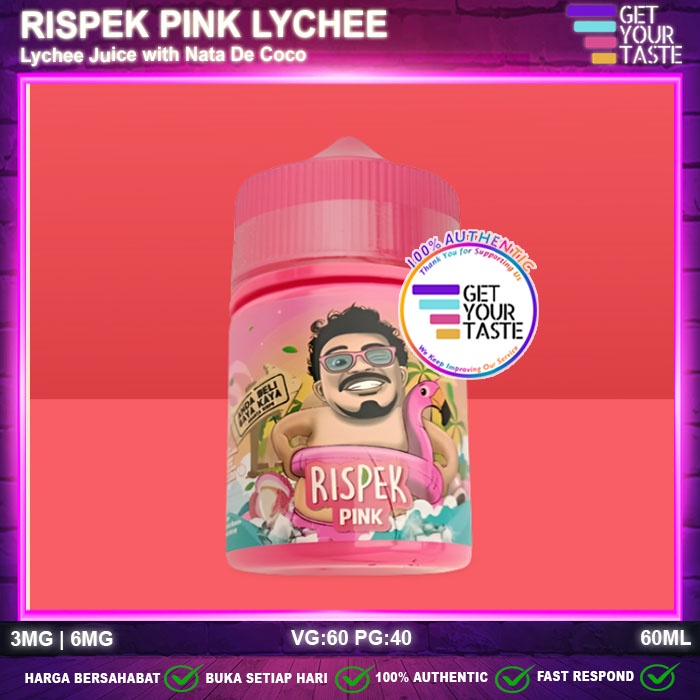 Jual Liquid Rispek Pink Lychee 60ML by Elf Factory x Ananta Rispo ...
