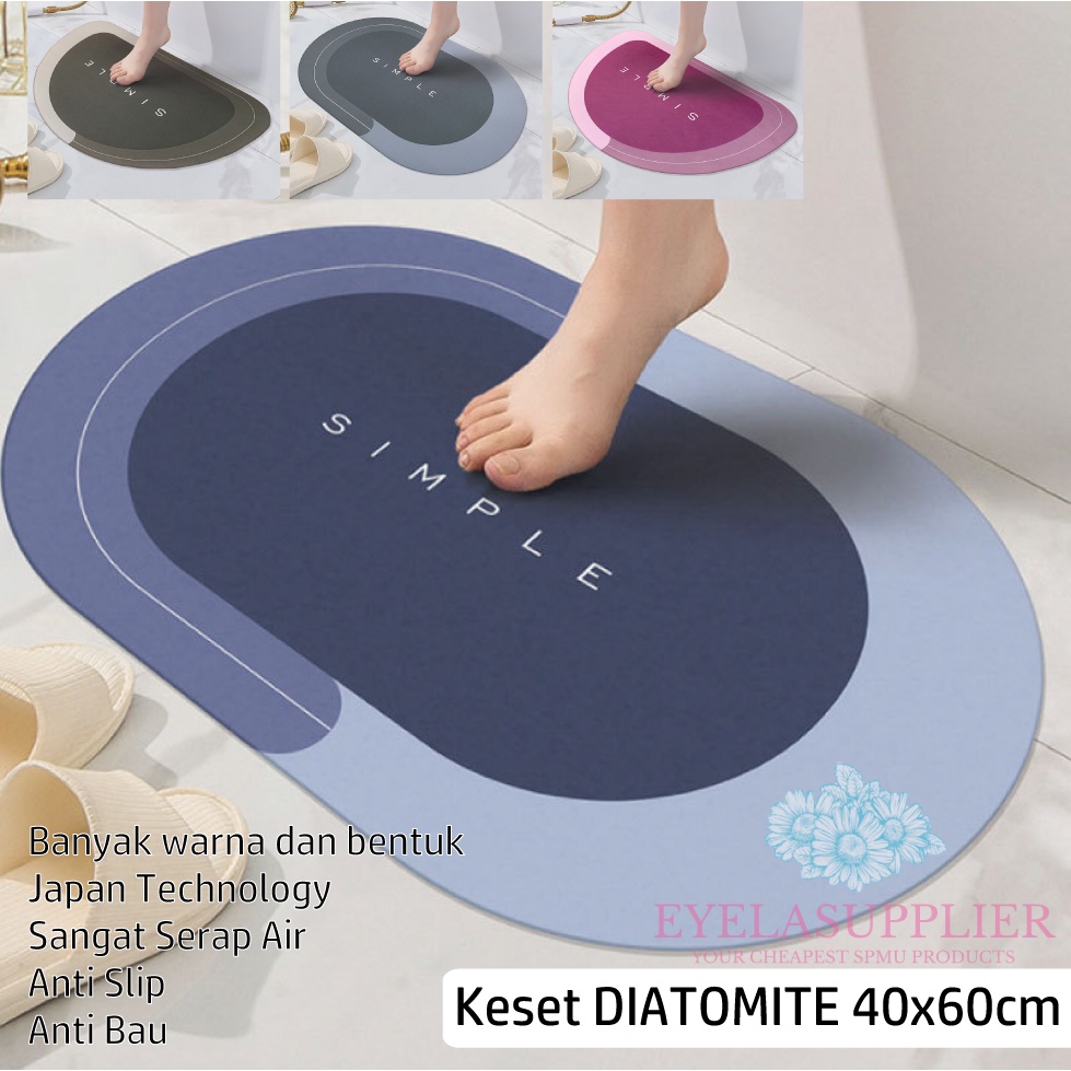 Jual Keset Diatomite Bundar Anti Slip Bau Bakteri Kotor Serap Air Dirt ...