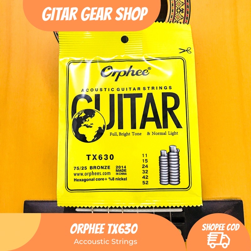 Jual SENAR GITAR AKUSTIK SENAR GITAR ORPHEE SENAR ORPHEE SENAR GITAR ...