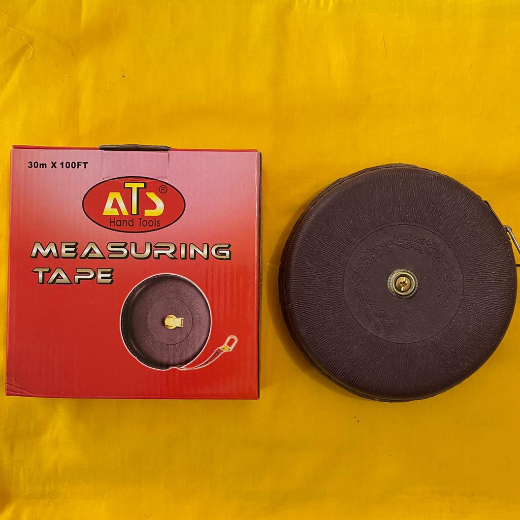 Jual METERAN ROLL KULIT BULAT ATS 30 M METER 100 FT FEET / CLOTH TAPE ...