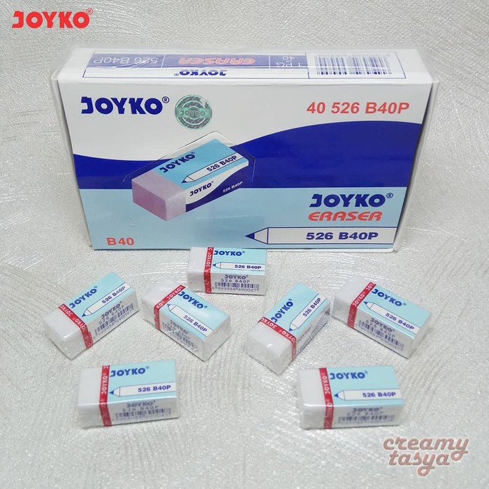 Jual Penghapus Eraser Joyko Putih Kecil 526 B40 | Shopee Indonesia