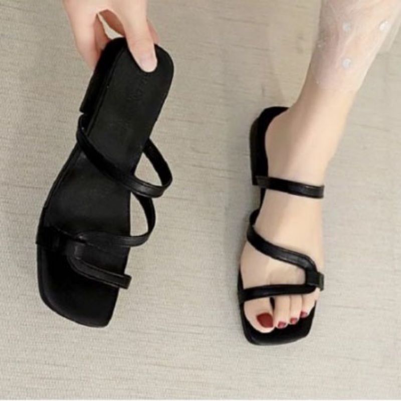 Jual DHEA01-SANDAL HELLS ,SANDAL HAK TAHU 3CM, SANDAL KEKINIAN, SANDAL ...