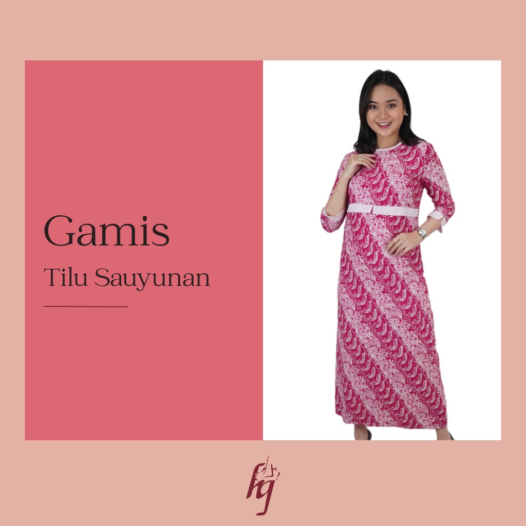 Jual Gamis Batik Bogor Motif Tilu Sauyunan Series I - Handayani Geulis ...