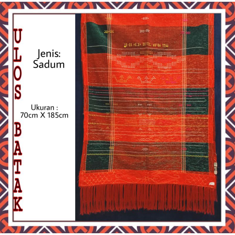 Jual ULOS SADUM/ULOS BATAK CANTIK BESAR | Shopee Indonesia