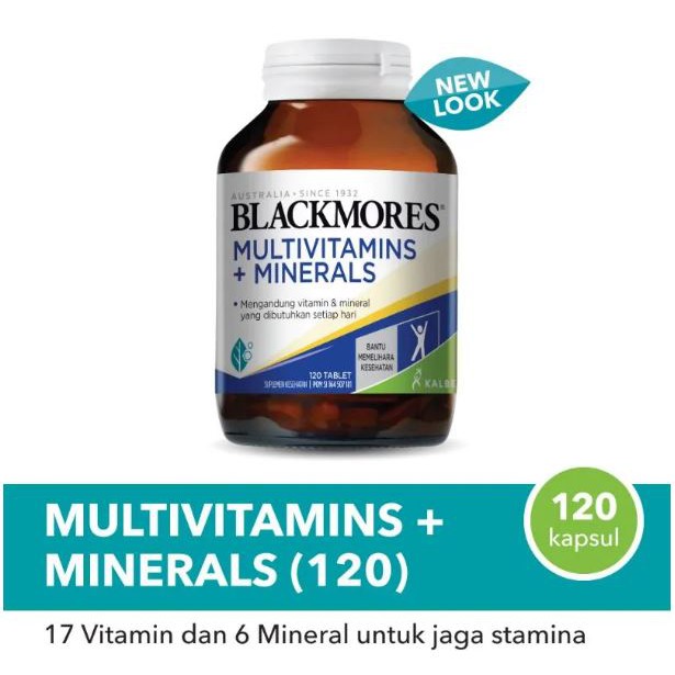 Jual Blackmores MULTIVITAMINS + MINERALS 30 / 60 / 120 TABLET BPOM Kalbe Multi Vitamin ...