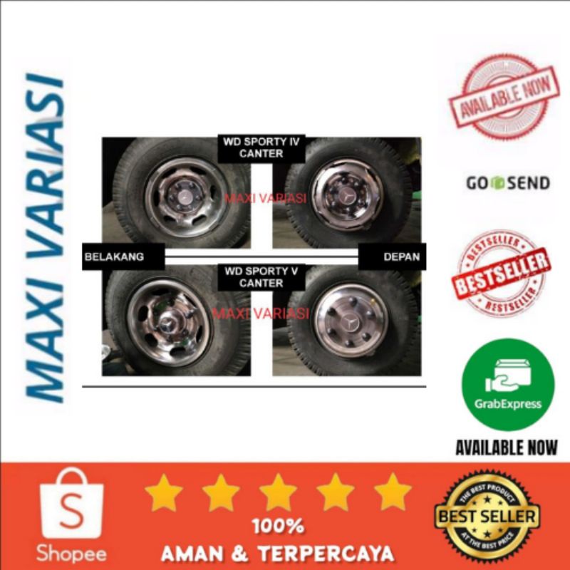 Jual Sepasang Wheel dop depan / belakang model sporty SS 16" NEW ...