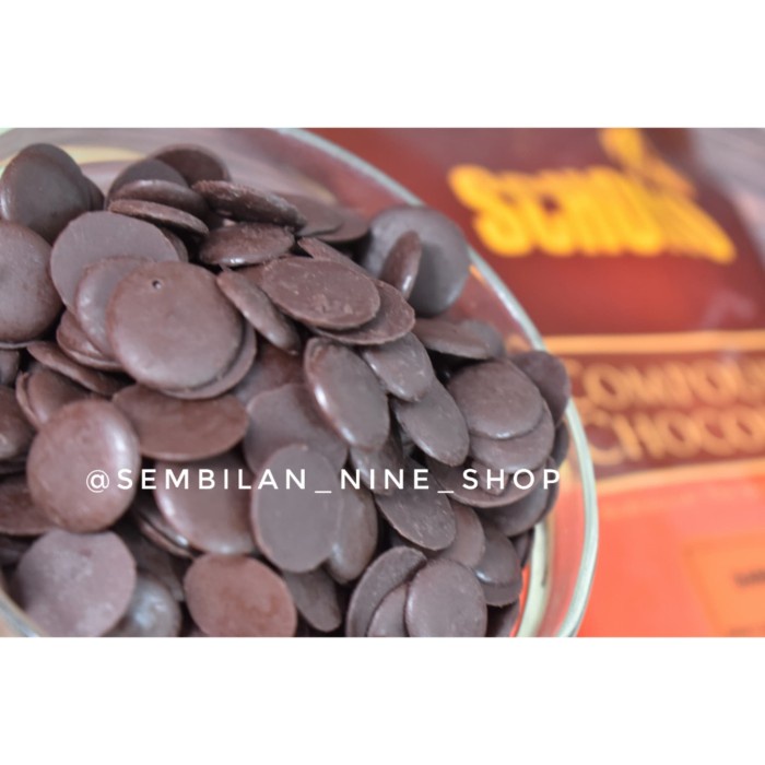 Jual Schoko Dark Compound Coin 250 gram Chocolate Coklat Cokelat ...