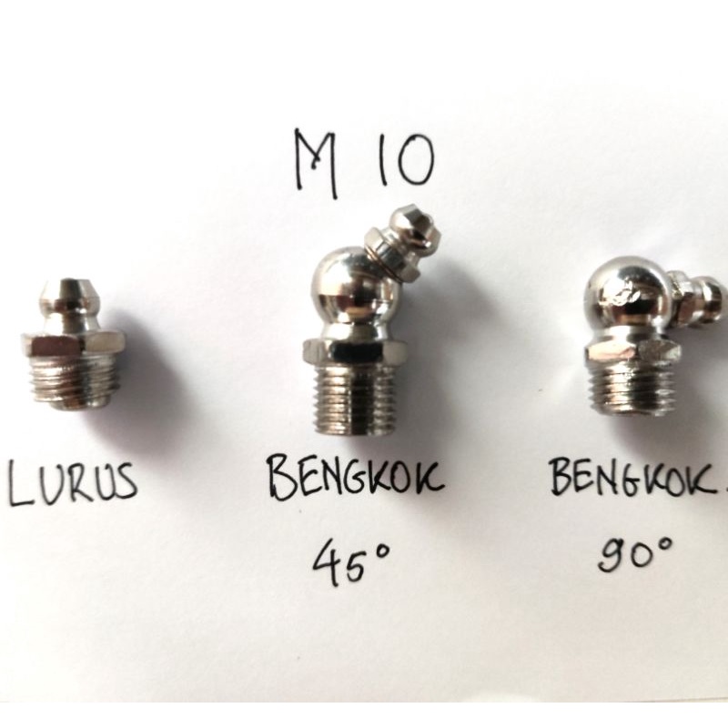 Jual NEPEL NIPPLE GREASE M10 X 1 ( 10 MM ) | Shopee Indonesia