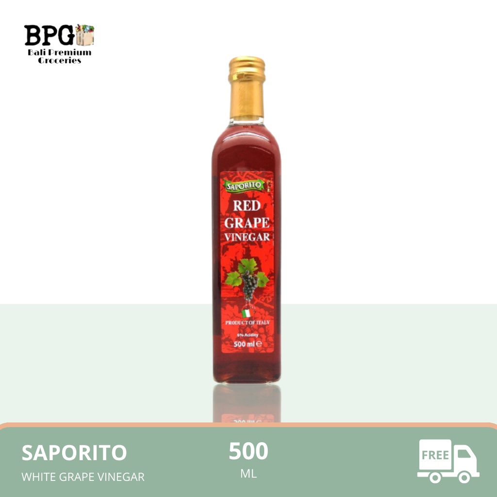 Jual SAPORITO Red Grape Vinegar 500 ML | Shopee Indonesia
