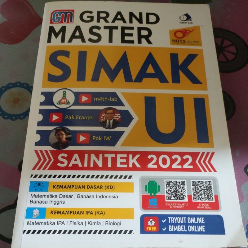 Jual JUAL CEPAT BUKU ORIGINAL GRAND MASTER SIMAK UI SAINTEK 2022 ... Jual JUAL CEPAT BUKU ORIGINAL GRAND MASTER SIMAK UI SAINTEK 2022 ...