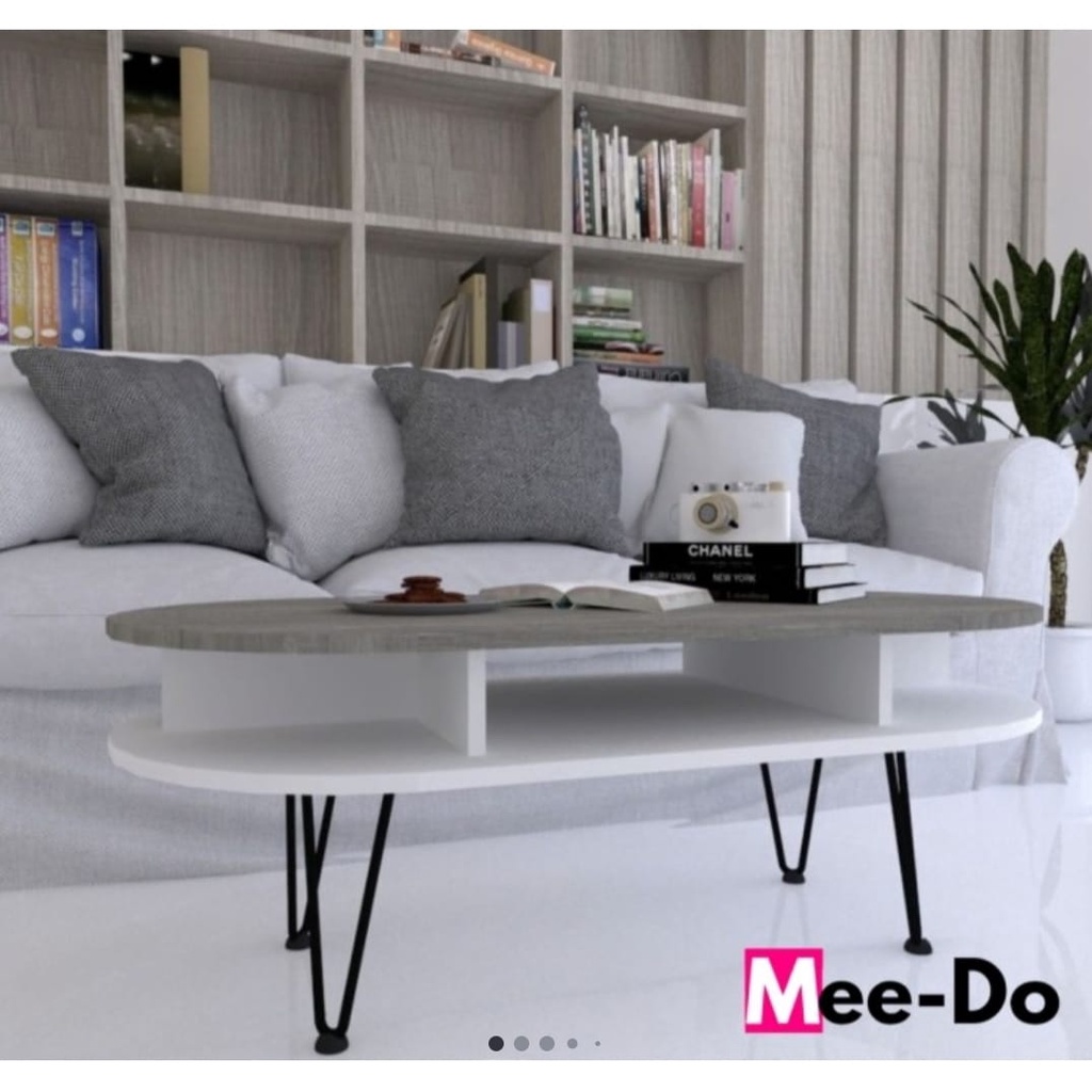 Jual meja ruang tamu coffee table kopi minimalis aesthetic estetik mdf ...