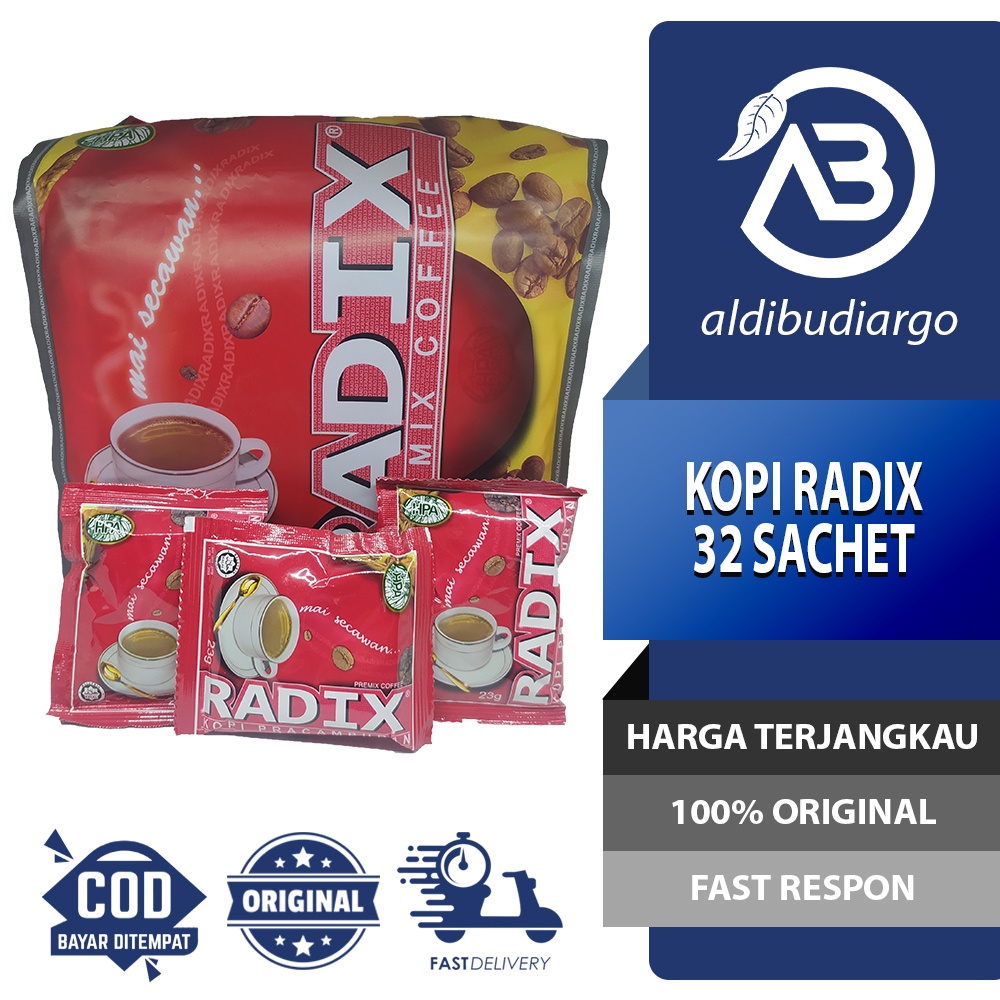 Jual KOPI RADIX HPA PREMIX COFFEE ISI 32 SACHET | Shopee Indonesia