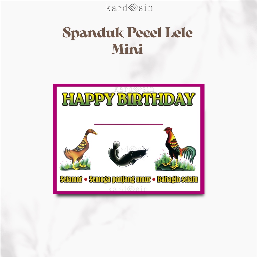 Jual GREETING CARD SPECIAL MEME LUCU SPANDUK PECEL LELE LAMONGAN PENYETAN BUNGA PAPAN FLORIST ...