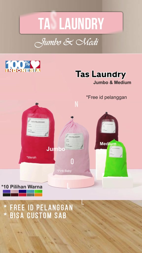 Jual Promo Tas Laundry Jumbo Custum Sablon - Laundry Bag - Tas Laundry ...