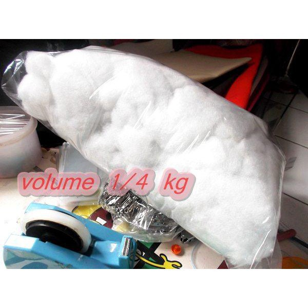 Jual Bahan Kerajinan Tangan dakron bahan isi boneka berat 1/4 kg ...