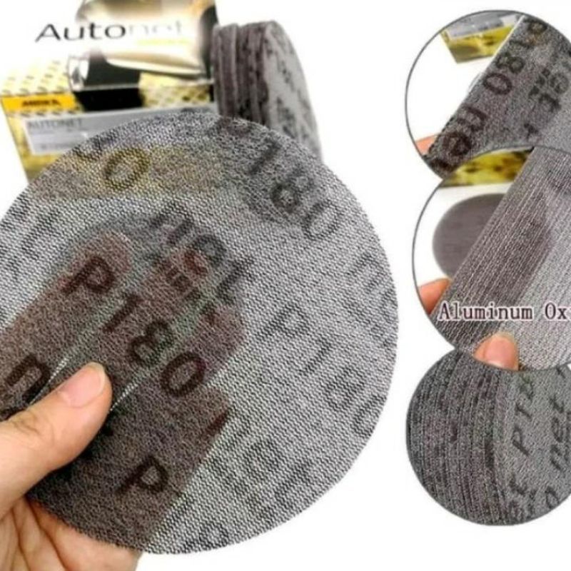 Jual Amplas velcro Mirka Autonet 5 inch/amplas jaring | Shopee Indonesia