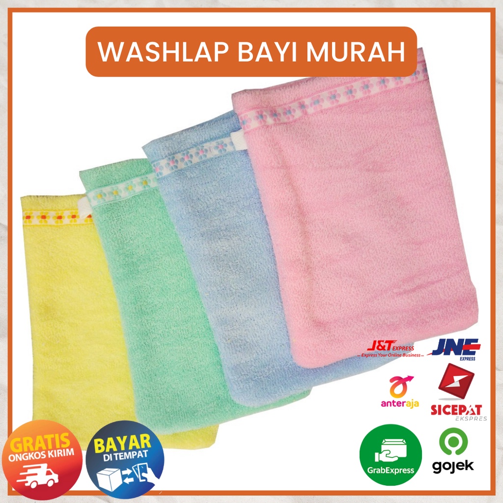 Jual Washlap waslap mandi tangan Polos Lembut Handuk Kain Lap Bayi ...