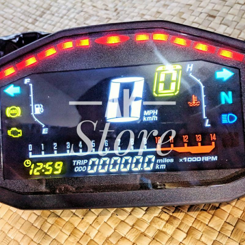 Jual speedometer digital speedometer model ducati universal semua motor ...
