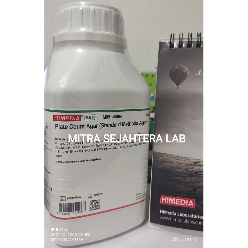Jual PLATE COUNT AGAR HIMEDIA 500 GRAM M091 | MEDIA MIKRO PCA | Shopee ...