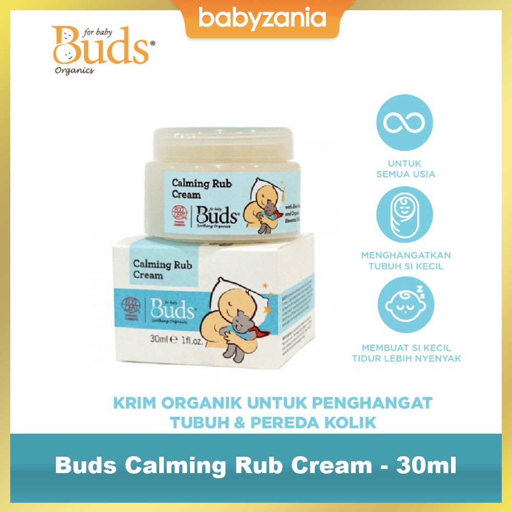 Jual Buds Soothing Organics Calming Rub Cream - 30ml | Shopee Indonesia