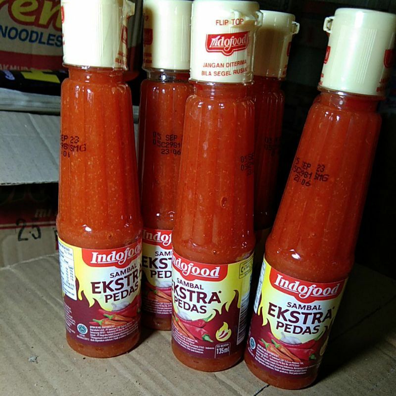 Jual Saos botol Indofood sambal extra pedas 135 ml | Shopee Indonesia