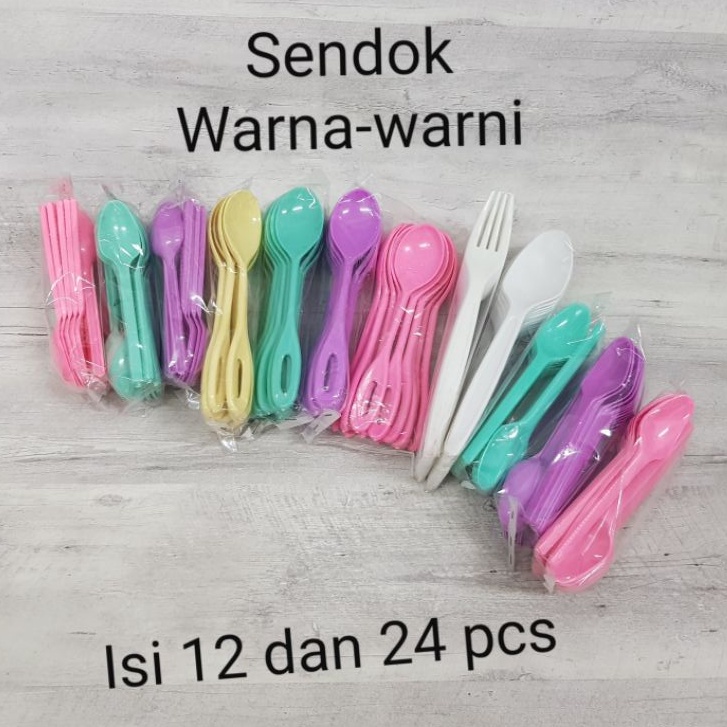 Jual Sendok plastik Warna sendok makan plastik/Sendok Teh/Sendok Es ...