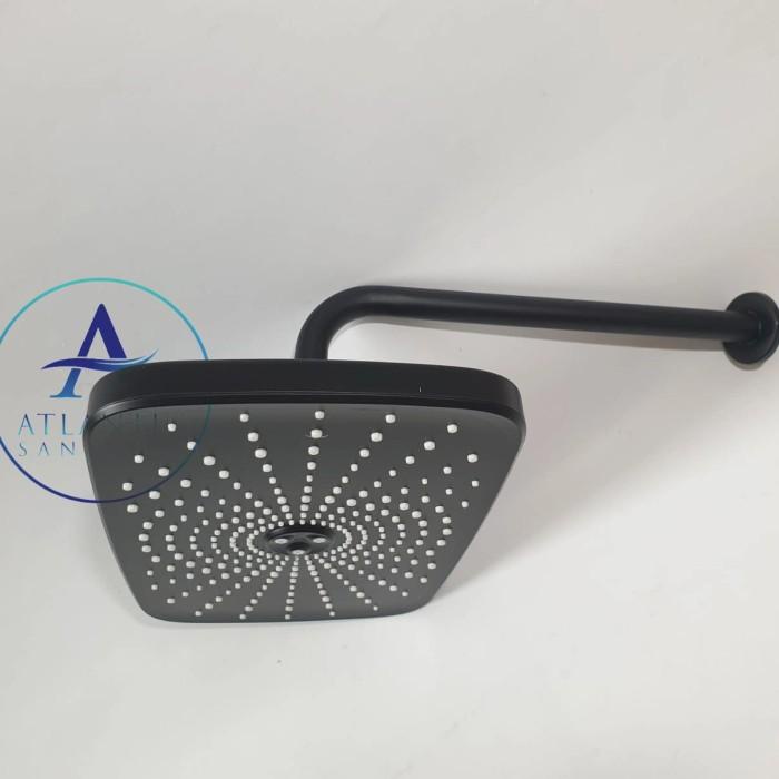 Jual Shower Head Shower Tanam Kotak Hitam/Wall Shower Kotak Hitam ...