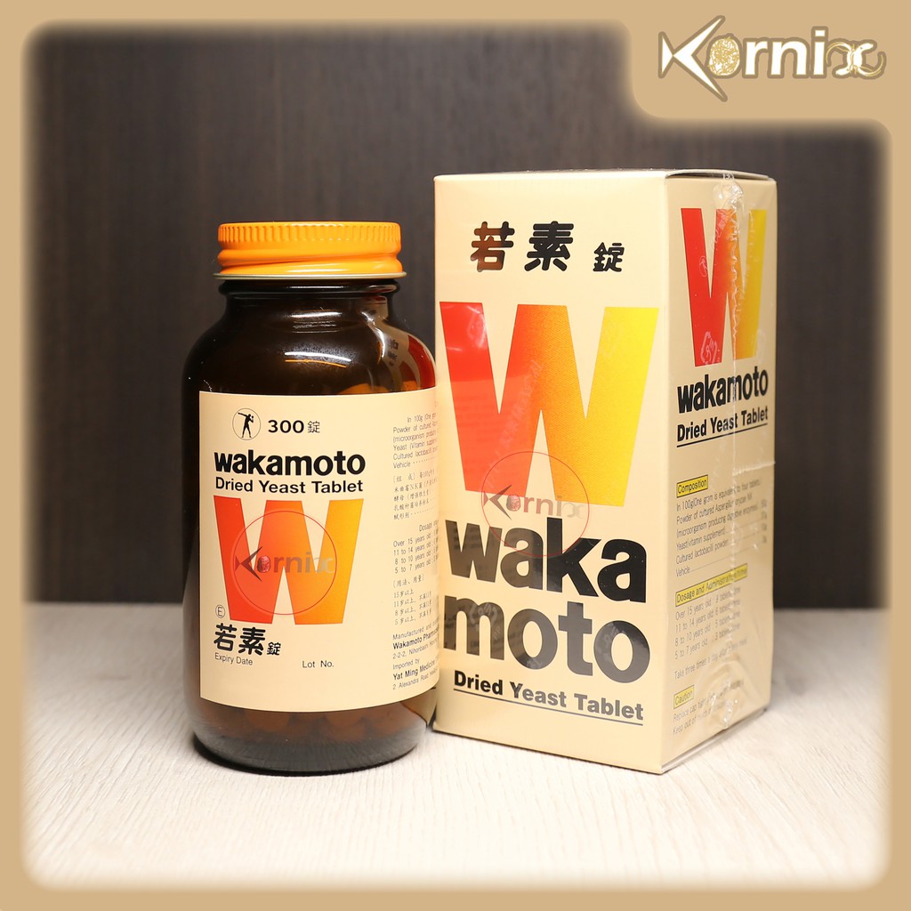 Jual Wakamoto Dried Yeast Tablet 300 & 1000 — Obat untuk pencernaan ...