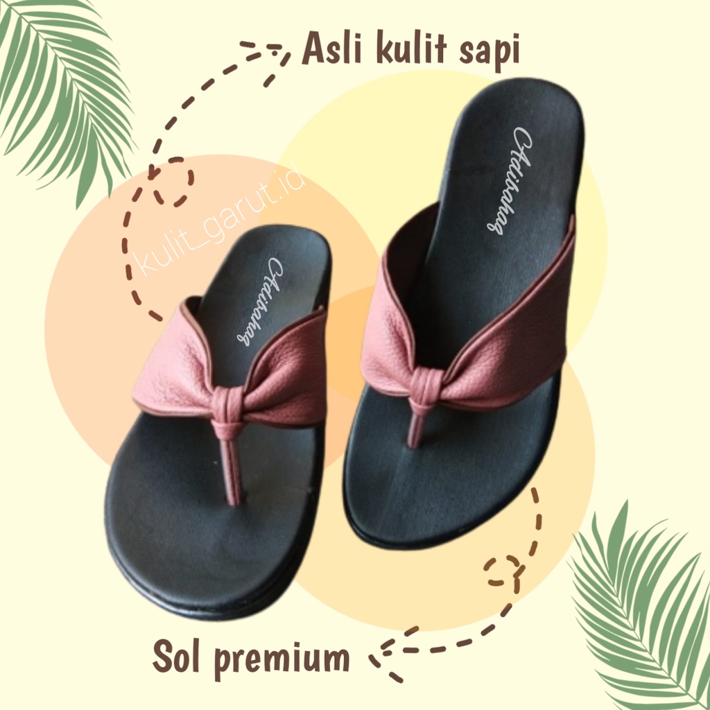 Jual Sendal Slip Sandal Teplek Flat Kokop Slop Selop Wanita Kekinian ...
