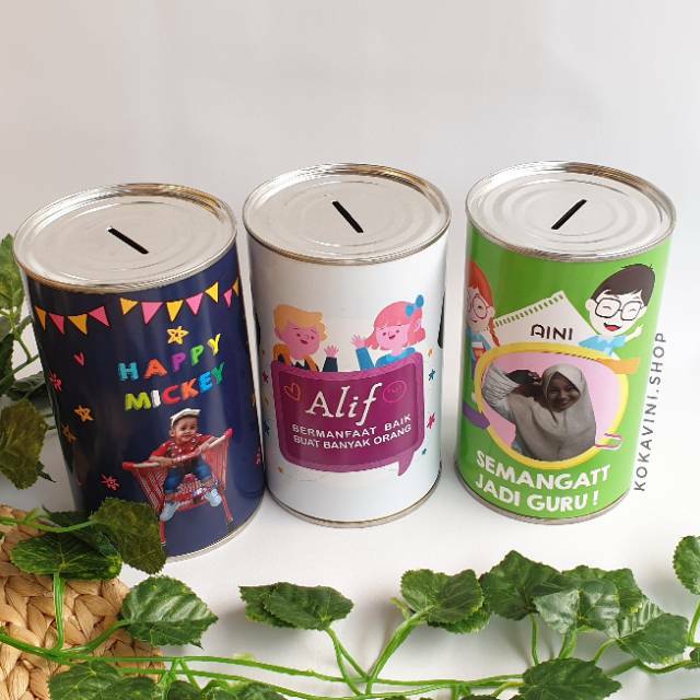 Jual Celengan/Celengan Custom/Souvenir Celengan/Celengan Kaleng ...