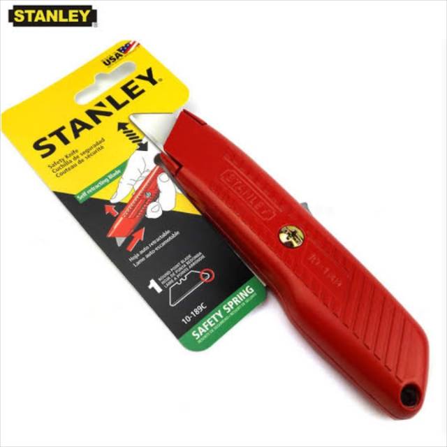 Jual Cutter Interlock Safety Utility Knife 10189 stanley 10-189C ...